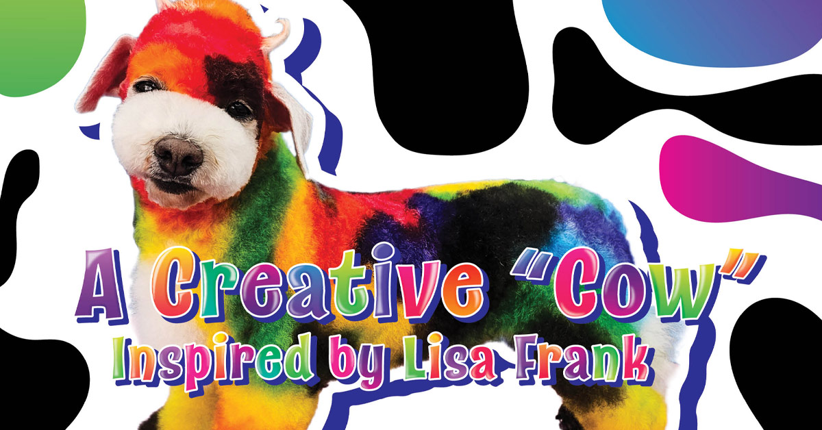 A Creative “Cow” Inspired by Lisa Frank